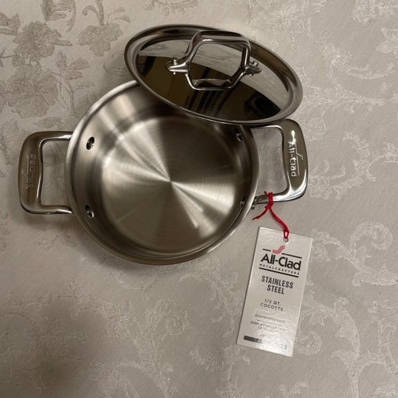 All-Clad | Kitchen | Allclad Stainless Steel 5 Or 2 Quart Cocotte Mini ...
